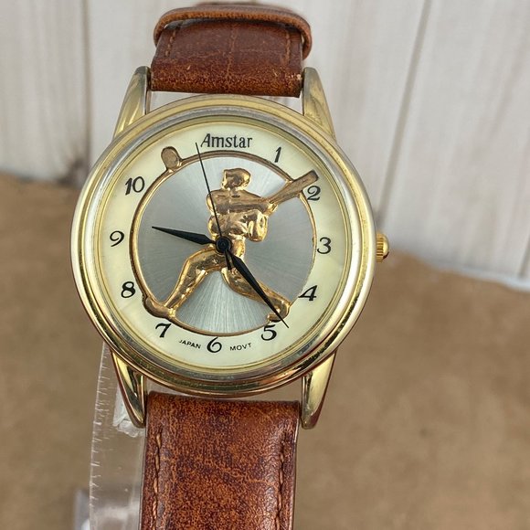 Vintage | Accessories | Vintage Amstar 3d Baseball Player Watch 9 Inch ...